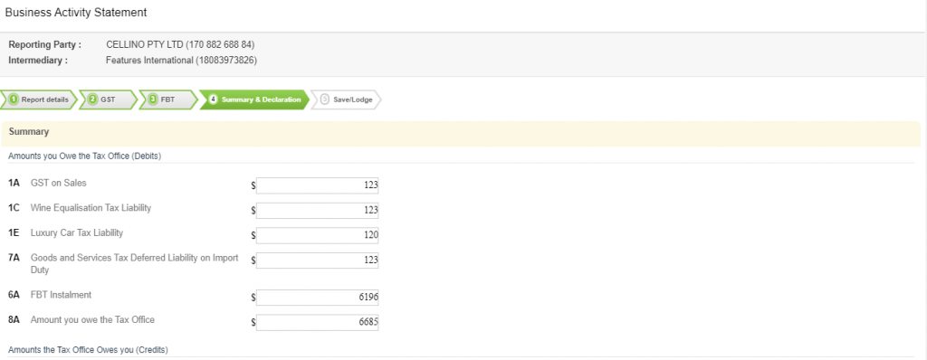 Lodging XERO BAS - GovReports