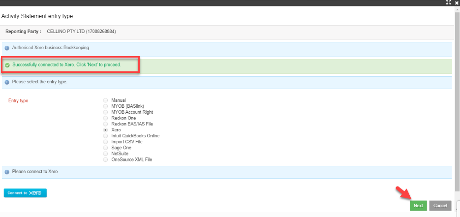 Lodging XERO BAS - GovReports