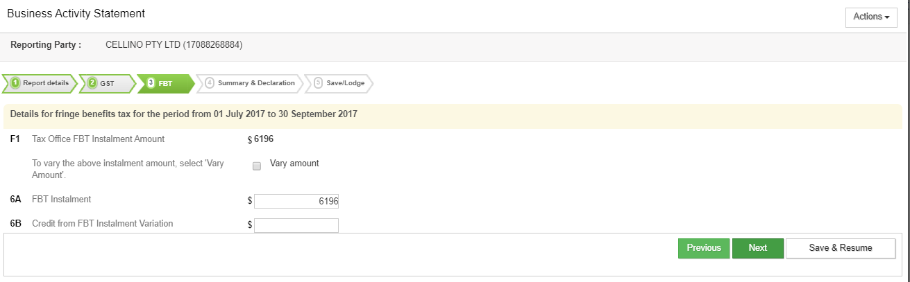 Preparing Business Activity Statements (IAS/BAS) Offline