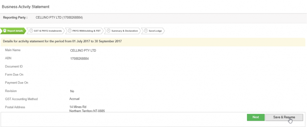 Preparing Business Activity Statements (IAS/BAS) Offline
