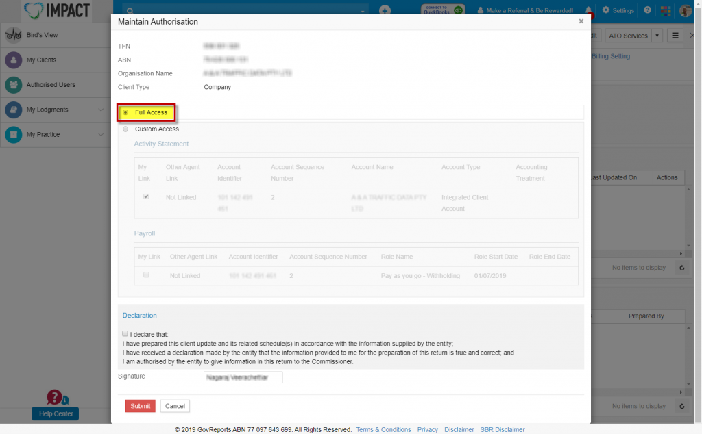 Activity Statement Access for All Agents - GovReports